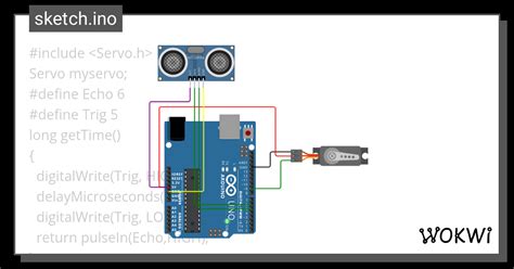 超声波舵机 Wokwi Esp32 Stm32 Arduino Simulator