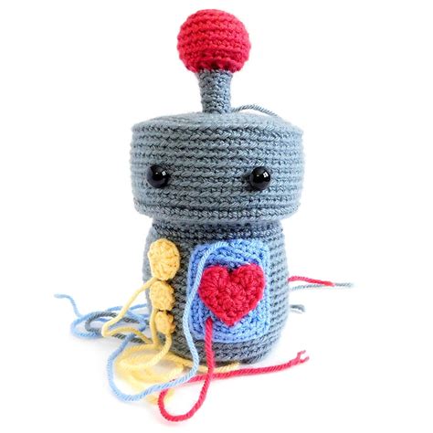 Pattern Ruby The Robot Crochet Plush Toy Amigurumi Pdf Tutorial Etsy