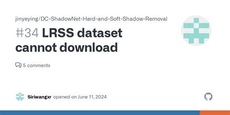 Lrss Dataset Cannot Download · Issue 34 · Jinyeying Dc Shadownet Hard And Soft Shadow Removal