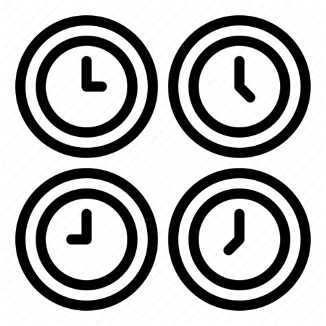 Timezone Clock Time World Date Office Global Icon Download On Iconfinder