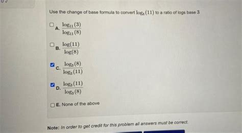 Solved Point Use The Change Of Base Formula To Convert Chegg
