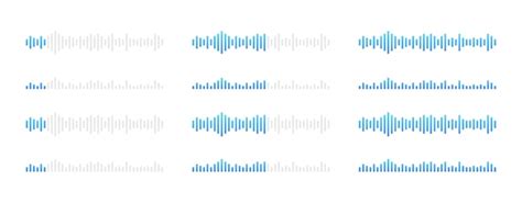 Premium Vector Voice Message Set Icons Flat Style Vector Icons