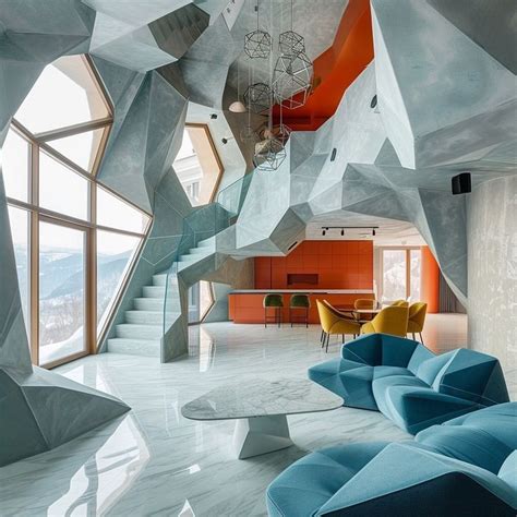 Paradox Home Interior Design Portfolio Layout Deconstructivism