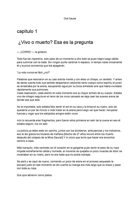 Owl house fan fic 2 estudie Owl hause capítulo 1 Vivo o muerto