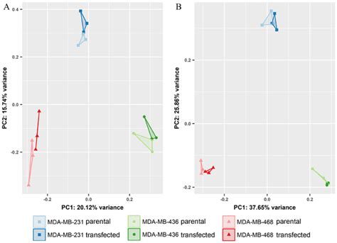 principal component analysis of intracellular mirna expression a