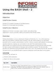 Understanding BASH Shell Scripting For System Administrators Course Hero