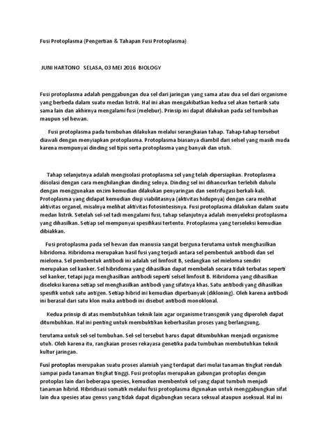 Fusi Protoplasma Pdf