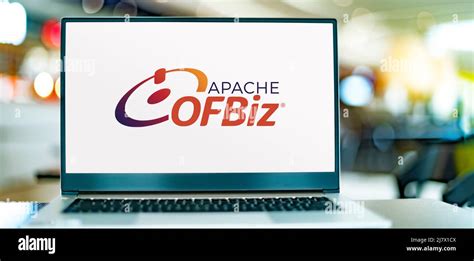 Poznan Pol Dec 8 2021 Laptop Computer Displaying Logo Of Apache