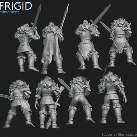 3d Printable Sisters Of The Wolf By Frigid Miniatures