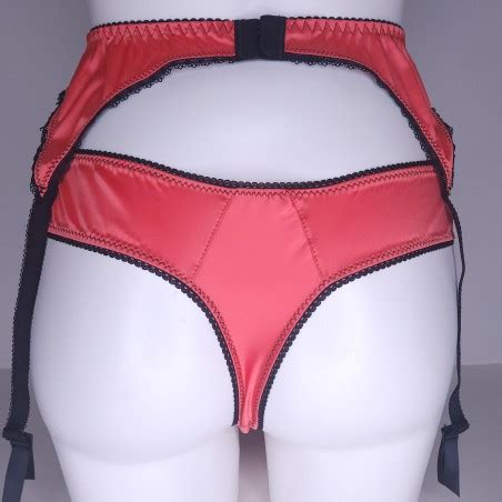 Satinsky Lace Satin Sissy Garter Belt For Crossdressers M2f Lingerie