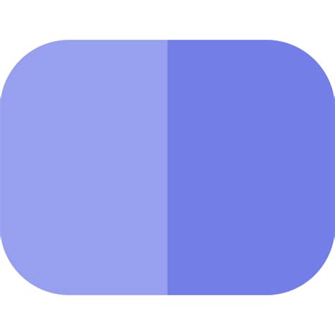 Rounded Rectangle Basic Straight Flat Icon