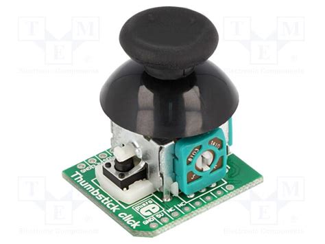 thumbstick click mikroe click board prototype board comp mcp3204