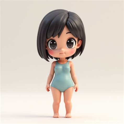 Chibi Anime Female Character For 3d Modeling Stable Diffusion Online