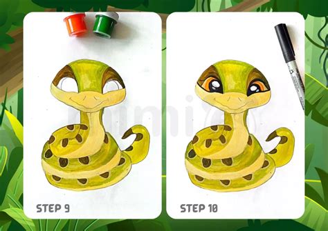 How To Draw A Rattlesnake Step By Step How To Mimi Panda