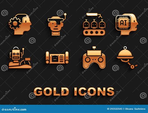 Set Robot Blueprint Humanoid Robot Waiter Remote Control Humanoid Driving Car Industrial