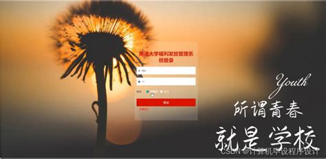 附源码 计算机毕业设计springboot南通大学福利发放管理系统倒数日java Csdn博客