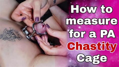 How To Measure Chastity Cage Femdom Guide Rigid Steel Custom PA Piercing BDSM Device Bondage