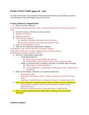 Exam 2 Study Guide 1 Docx EXAM 2 STUDY GUIDE Pages 46 End To Study For This Exam We