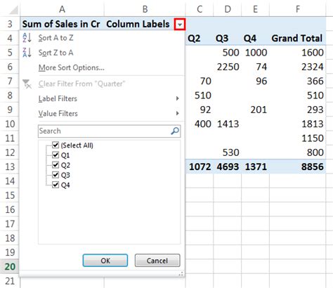 Pivot Table Sort How To Sort Data Values In Pivottable