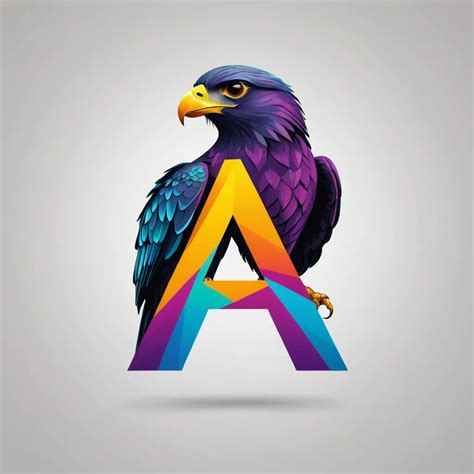 شعار حرف A مدمج مع بيكاسو الخليج Gulf Picasso