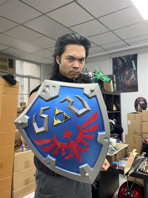 Steel Link Hylian Shield Master Sword Cosplay Metal Weapon Armor Etsy