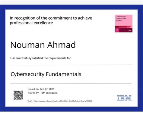Cybersecurity It Ibm Ksa Skillsbuild Tech Learning Nouman Ahmad Sarwar