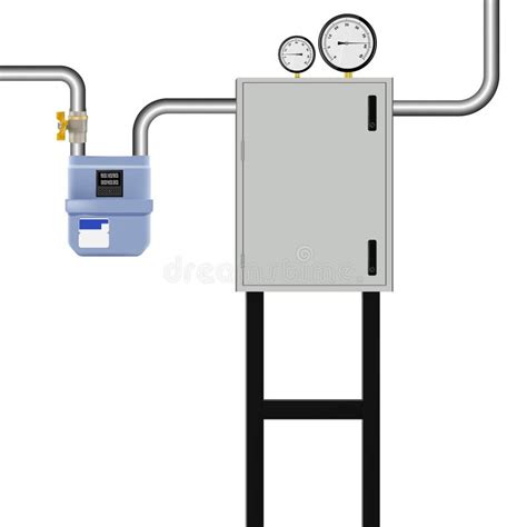 Gas Equipment Pipelinegas Pipeline Vector Graphics Stock Vector