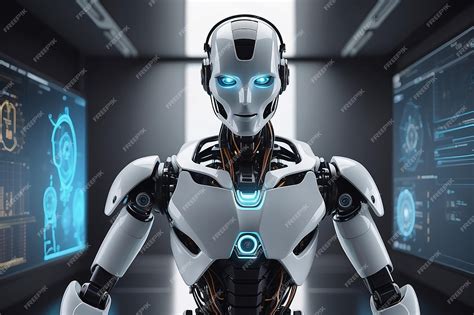 Premium Photo 3d Rendering Robot Learning Or Machine Learning With