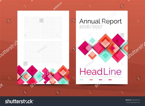 비즈니스 연간 보고서 디자인 서식 파일 스톡 벡터로열티 프리 496249510 Shutterstock