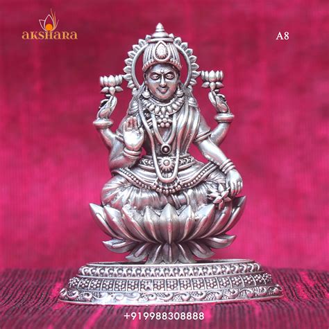 Lakshmi Devi 2d Idol Akshara Silver
