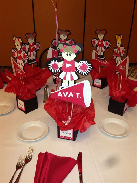 Cheering Centerpieces For Cheer Party