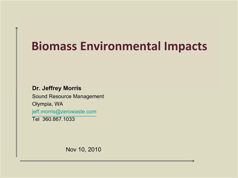 Ppt Biomass Environmental Impacts Powerpoint Presentation Free