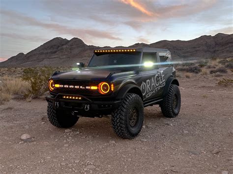 First Look Oracle Bronco Side Mirrors W Integrated Led Ditch Lights