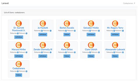 Laravel 8 Follow Unfollow Example Follow Unfollow Example