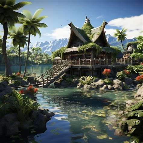 Premium Photo Modern Polynesian Architecture