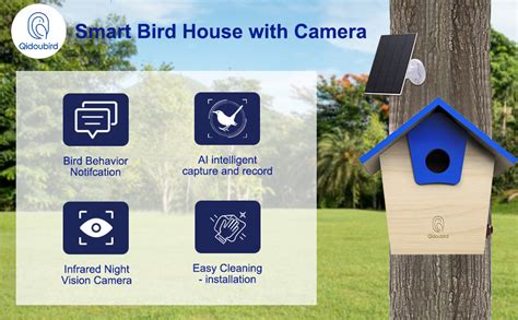 Smart Bird House Camera Solar Powered Wifi Nest Box Birdfeederco