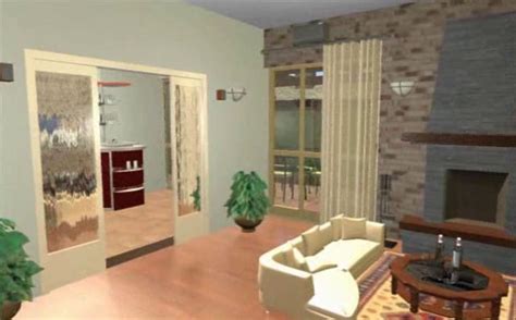 3d Animated Rendering Of A Private House Interior Refurbishment