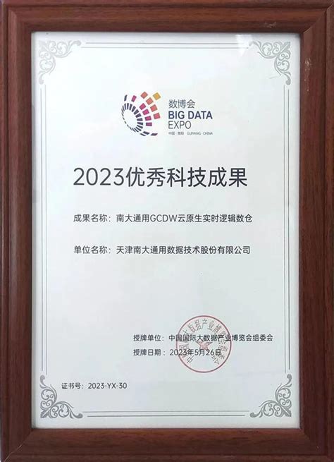 Gcdw云原生数据仓库获评“2023优秀科技成果奖” 知乎