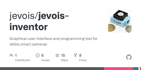 github jevois jevois inventor graphical user interface and