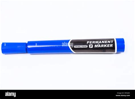 Permanent Chisel Tip Marker Isolated On White Background Stock Photo Alamy