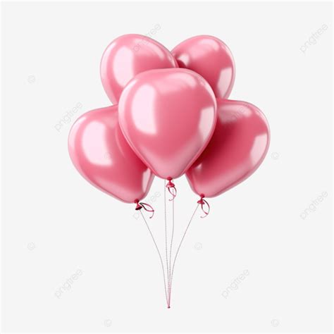 핑크 하트 풍선 Png Png 마음 분홍색 Png 일러스트 및 이미지 에 대한 무료 다운로드 Pngtree