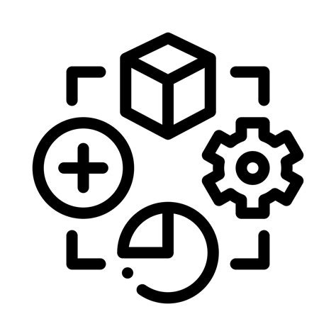 Settings Software Icon Vector Outline Illustration 17594034 Vector Art