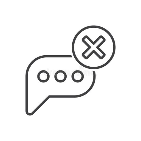 Delete Message Icon Stock Vector Illustration Of Sign 379189022