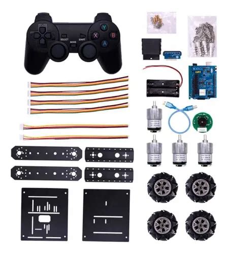 Kit Carro Robot Con Llantas Omnidireccionaljoystick Arduino Envío Gratis