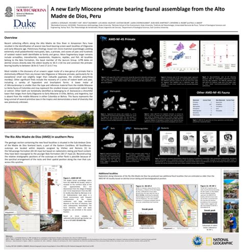 Pdf New Early Miocene Primate Bearing Faunal Assemblage From The Alto Madre De Dios Peru