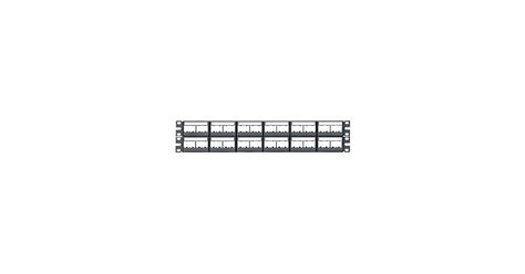 Cppl48wbly Patch Panel Pro 48 Modulů Mini Com 2u 19 Neosazený S Popisky černý Lancomat Cz