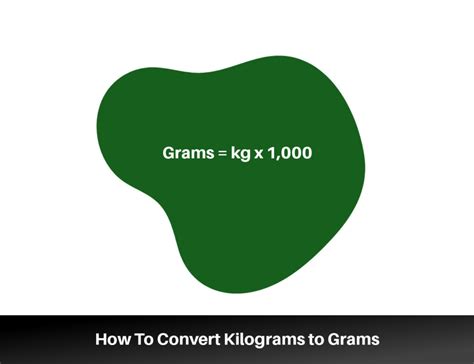 How To Convert Kilograms To Grams Kg To G