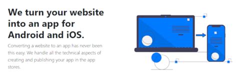 webtoapp design convert your wordpress website to an app and send