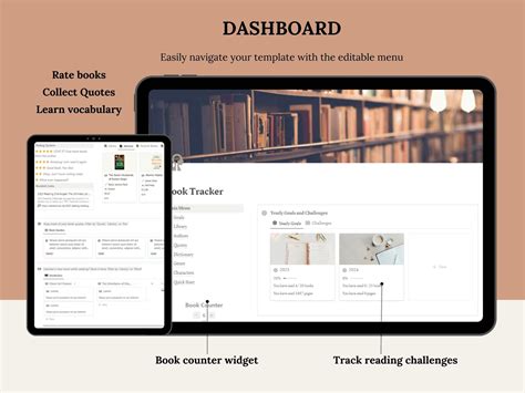 Notion Book Tracker Reading Challenge Tracker Digital Book Journal Reading Notion Notion