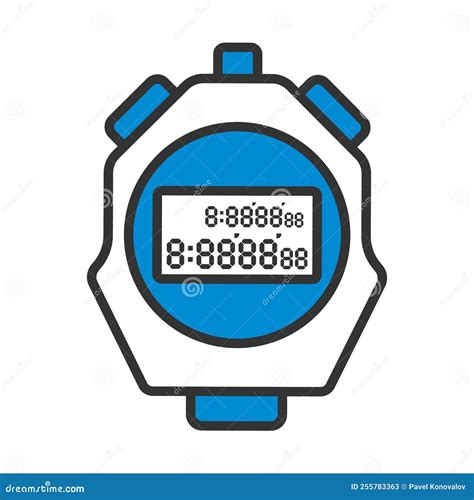 Icon Of Stopwatch Stock Vector Illustration Of Minute 255783363